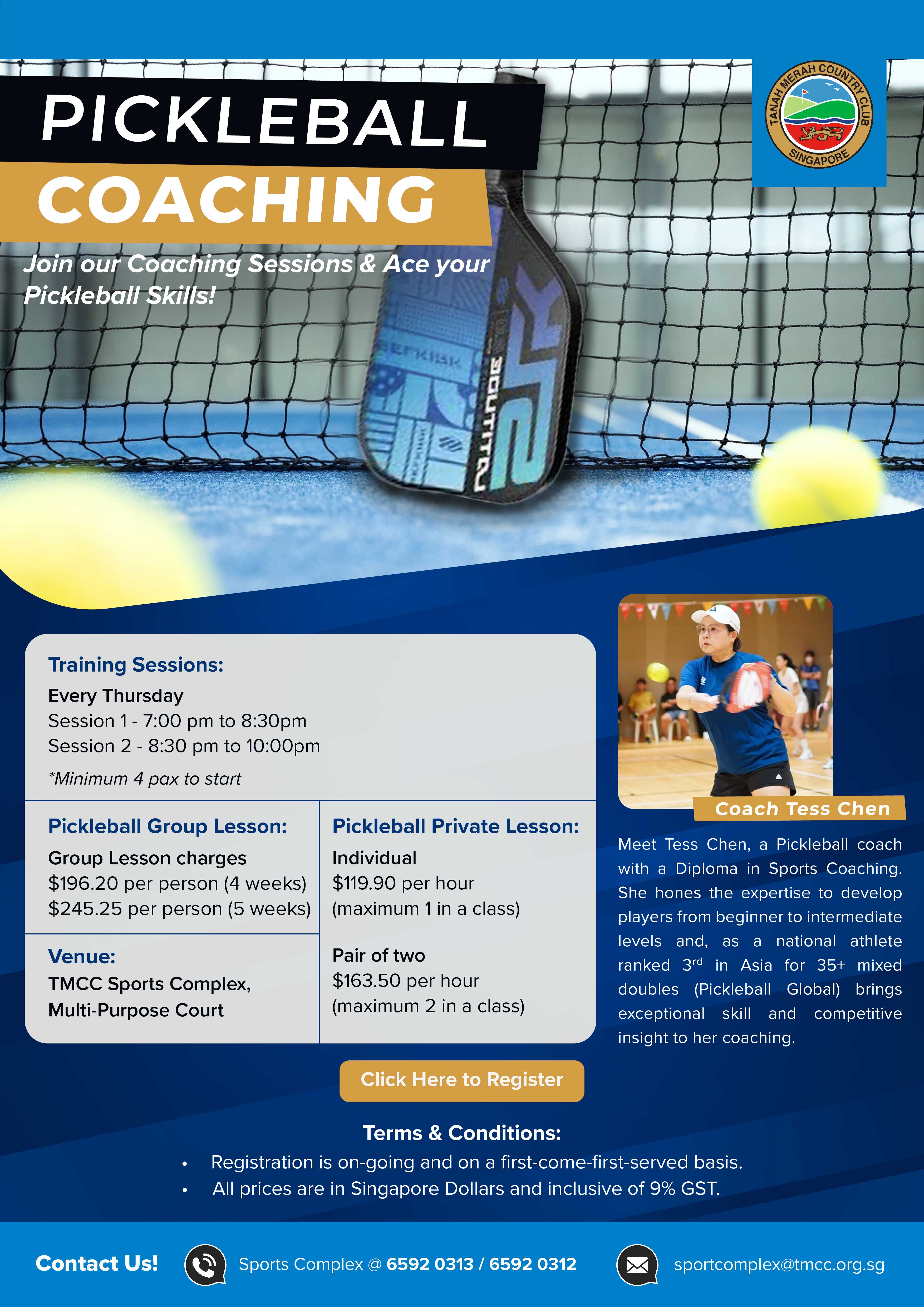 Pickleball Coaching - TMCC