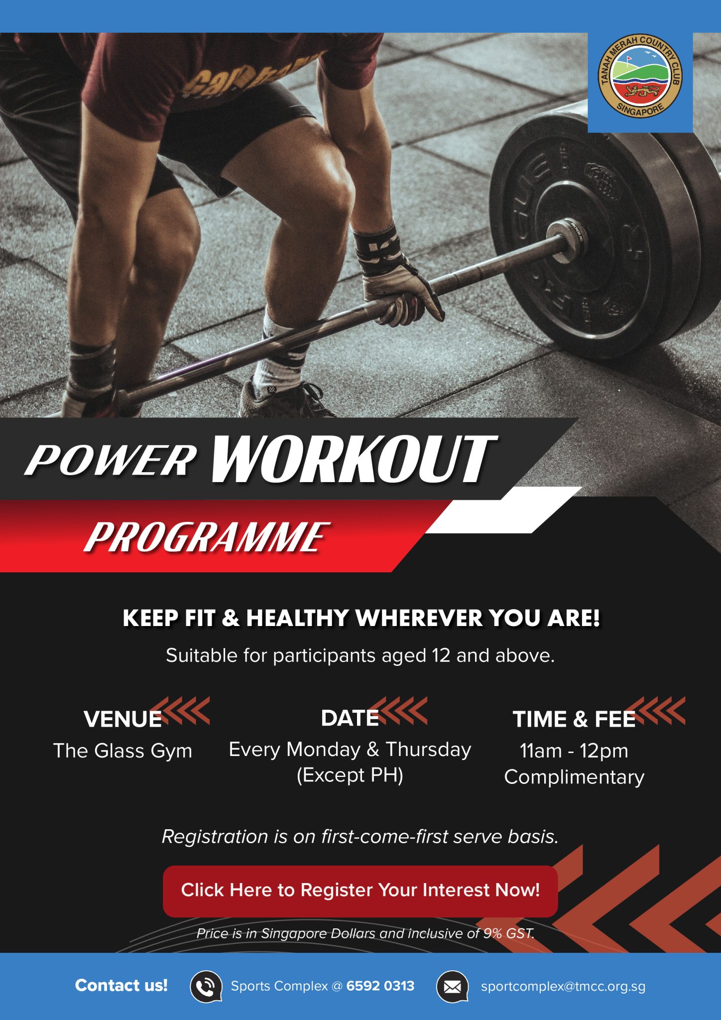 Power Workout Programme - TMCC